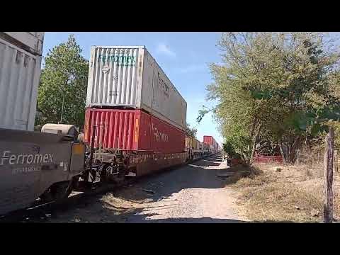 Intermodal Méxicali México FXE 4521 FXE 3158 Rumbo Sur - YouTube