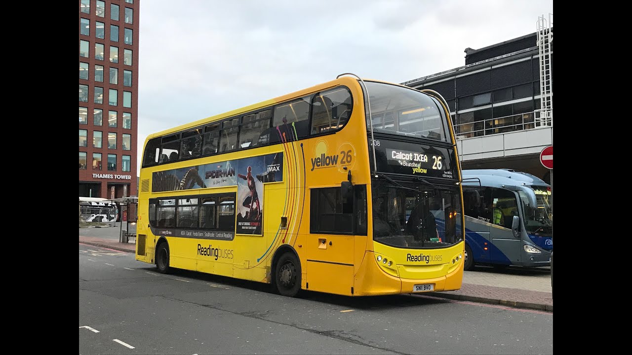 Reading Buses route Yellow 26 Calcot IKEA to Reading Railway Station ...