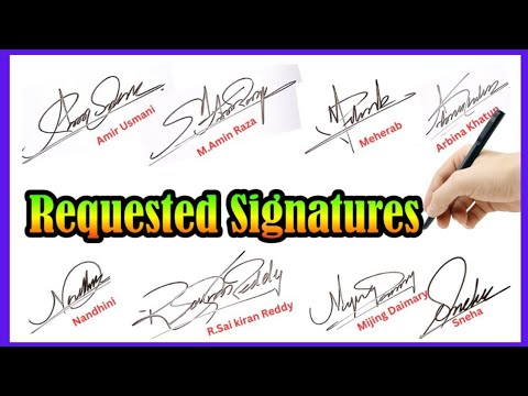 How to signature your name | Signature | Autograph - YouTube