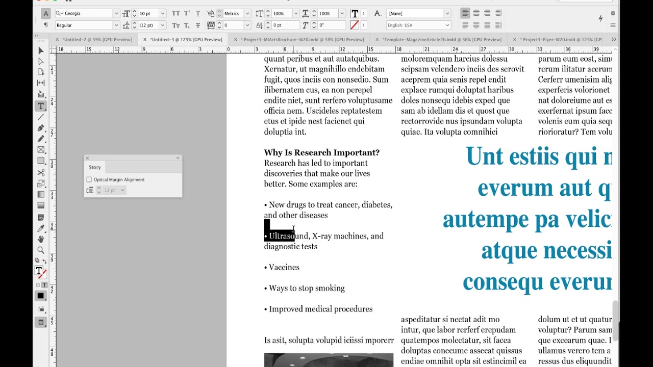 How to work with Bullet Points in InDesign - YouTube