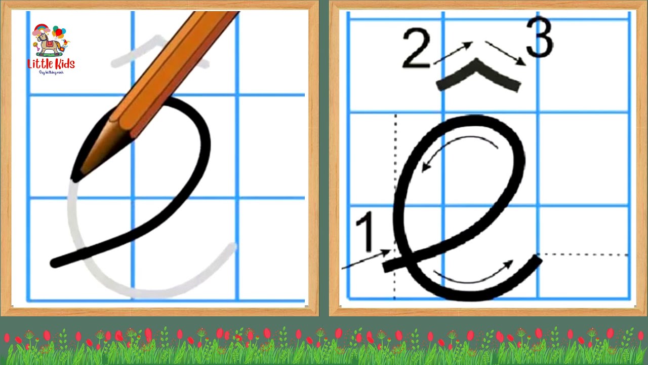 Tập viết chữ | E, Ê, G - Dạy bé tập viết - Bảng chữ cái cho bé - YouTube