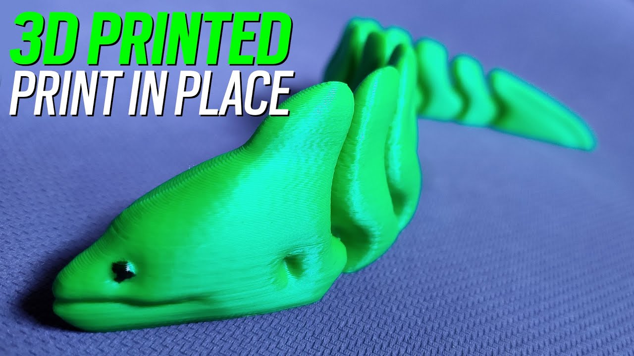 Articulated Moray Eel Print in Place - 3D Printed - Print Ideas - Best ...