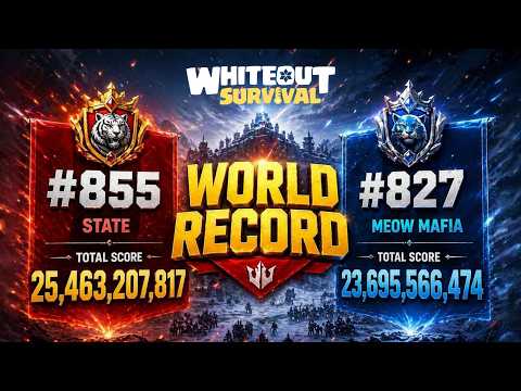 25B+ SVS Hazırlık (855 vs 827) En Güçlü Eyalet Sonuçları - Whiteout Survival