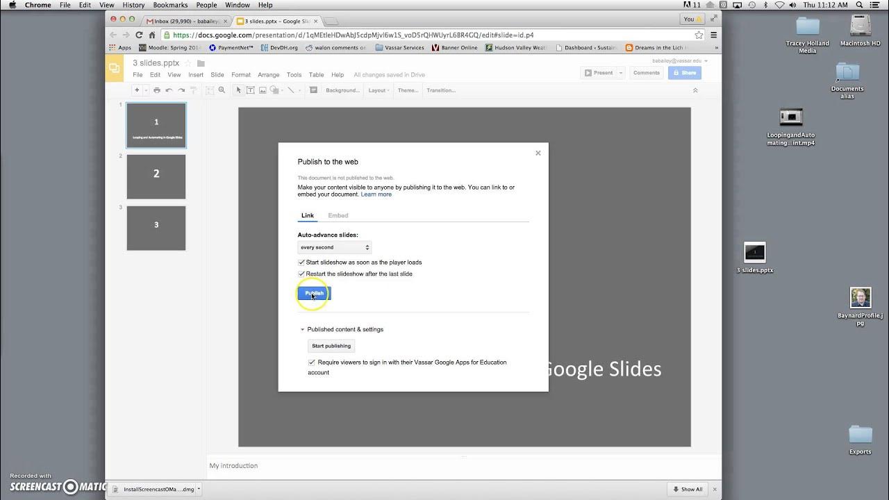 Looping and Automating in Google Slides - YouTube