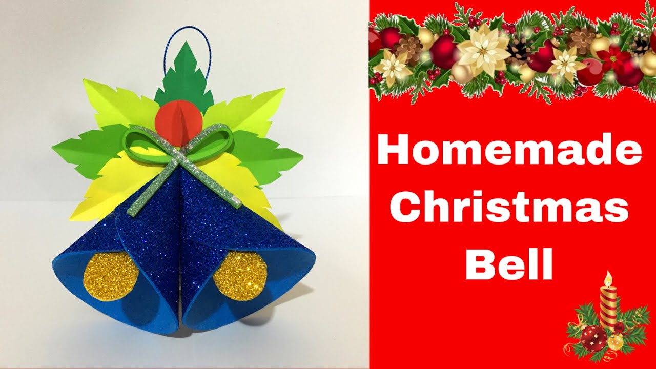 How to make Christmas Bell | Handmade Christmas Bells | DIY Christmas ...
