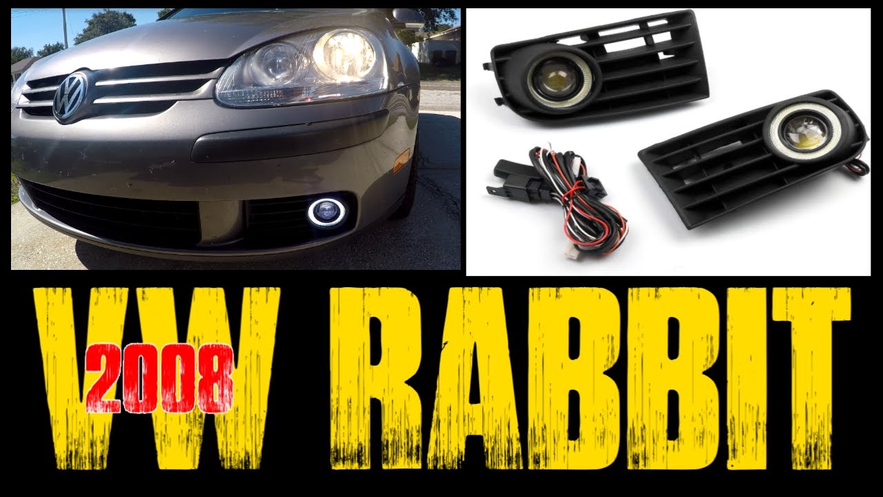 Installing Fog Lights 2008 VW Rabbit / MK5 - YouTube