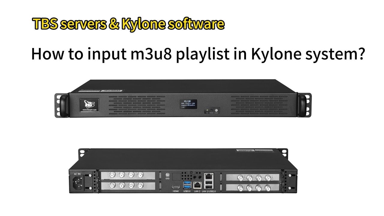 How to input m3u8 playlist in Kylone system? - YouTube