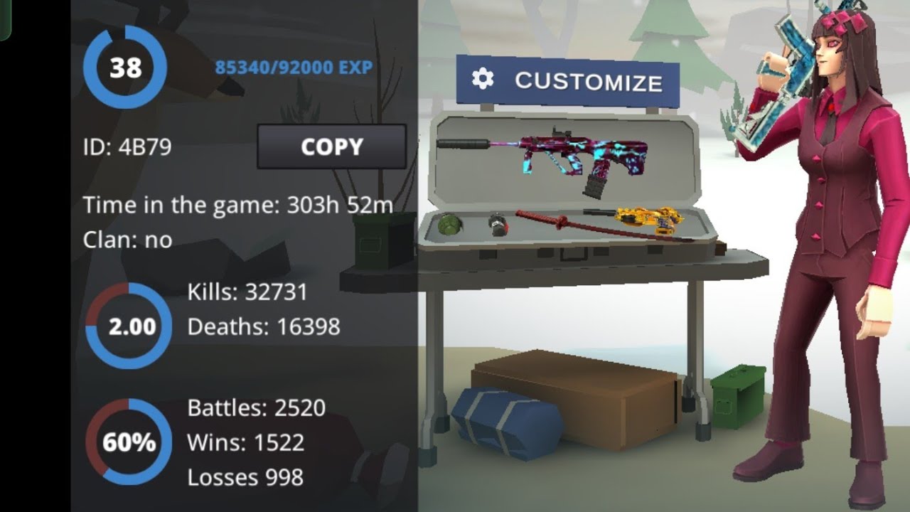 2 kd and aug pro game play poly war - YouTube