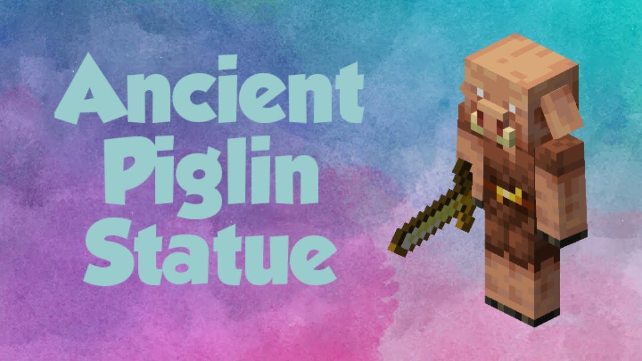 Ancient Piglin Statue Tutorial ( 1.16 Minecraft ) - YouTube