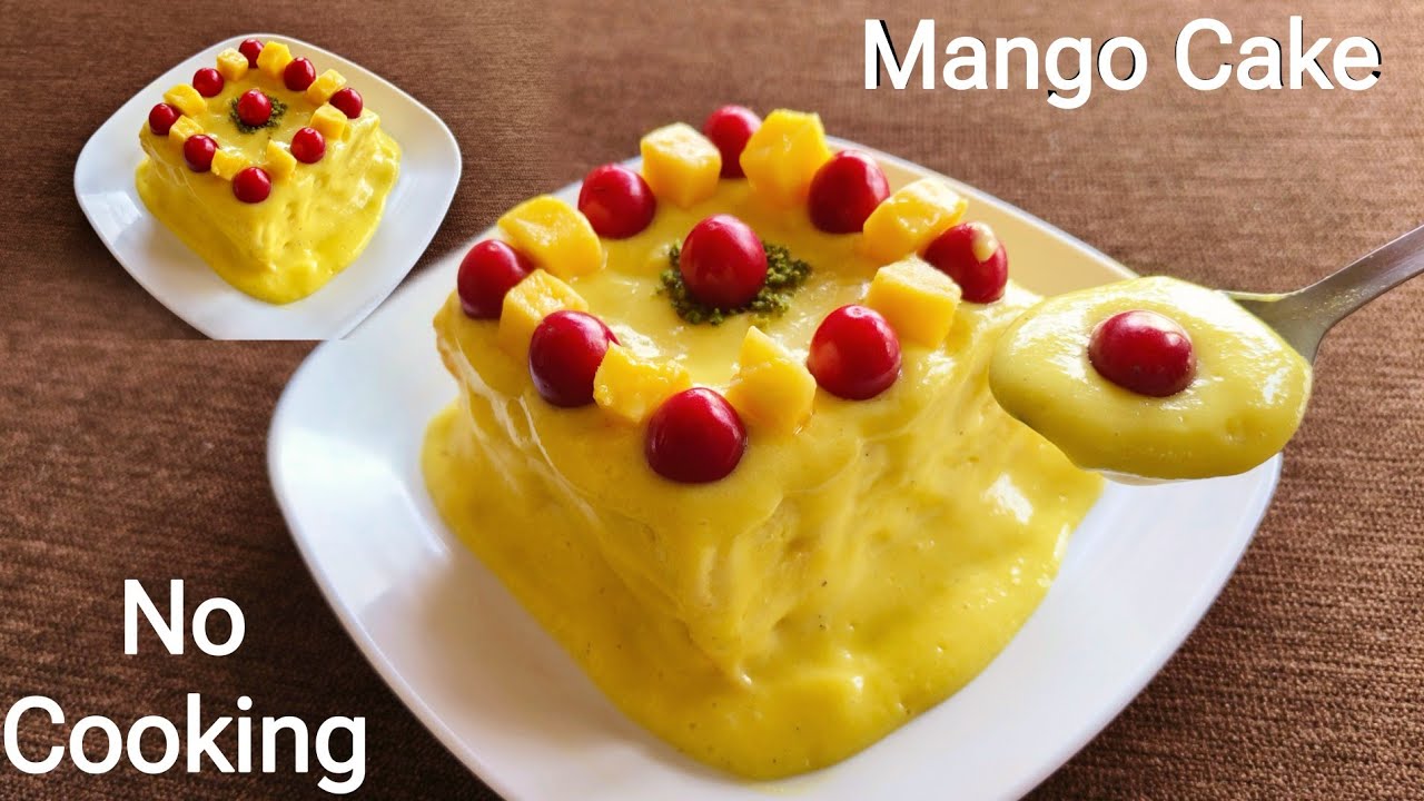 5 Min. Fireless Cooking Recipes for Competition Soft Tasty Fluffy Mango ...