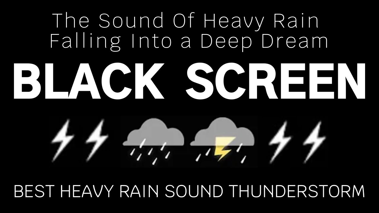 Heavy rain and thunderstorms falling in the park all night long | Best ...