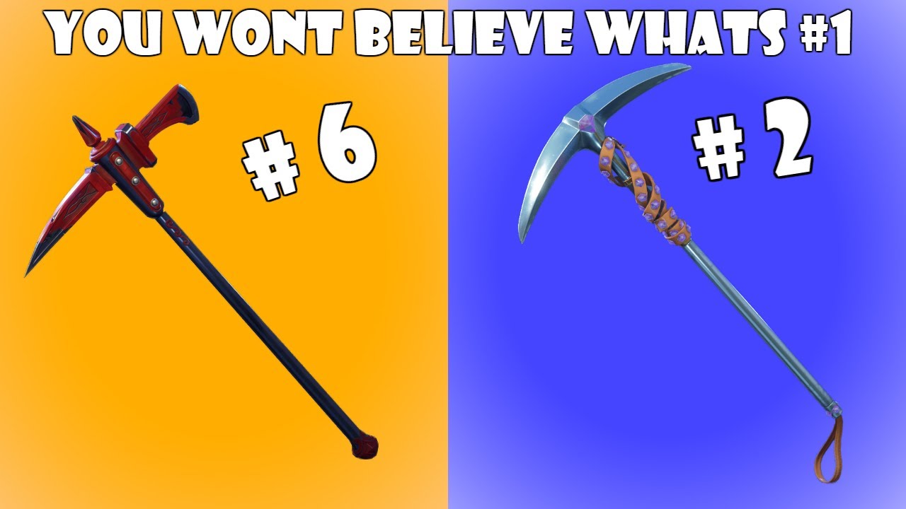Top 10 Pickaxe’s in Fortnite! (Fortnite Season 8) - YouTube