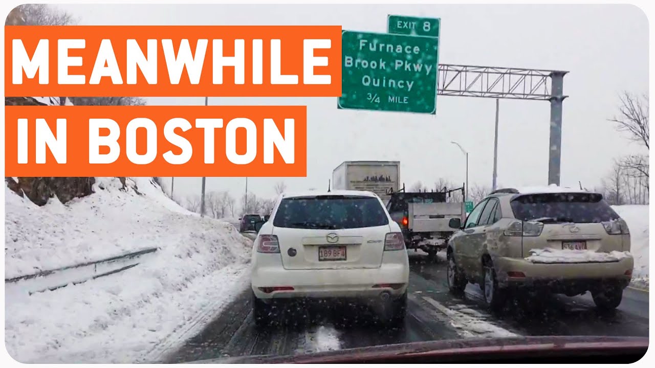 Boston Morning Commute In Snowpocalypse | Meanwhile in Boston - YouTube