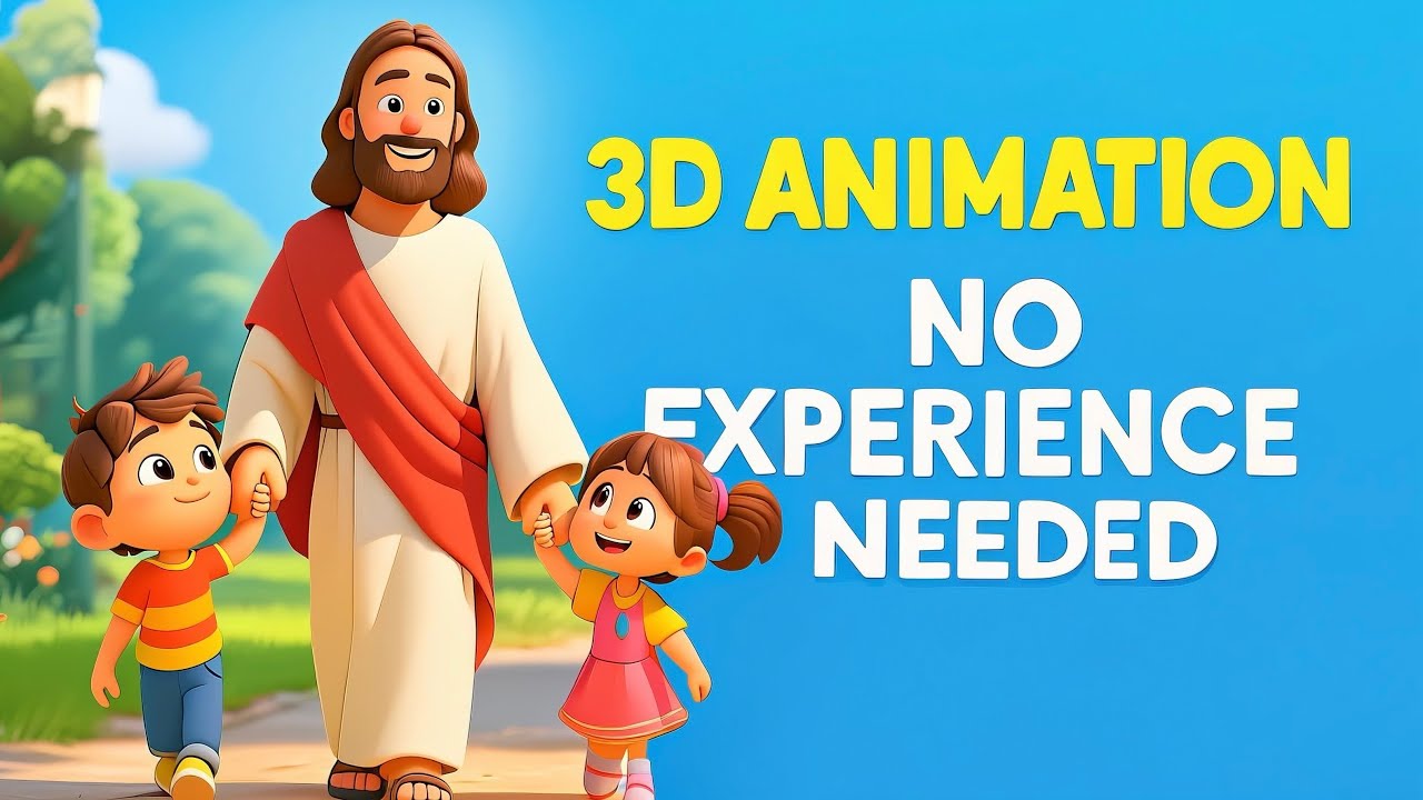 How To Create Flawless 3D Animation & Prayer Worship Song Using FREE AI ...