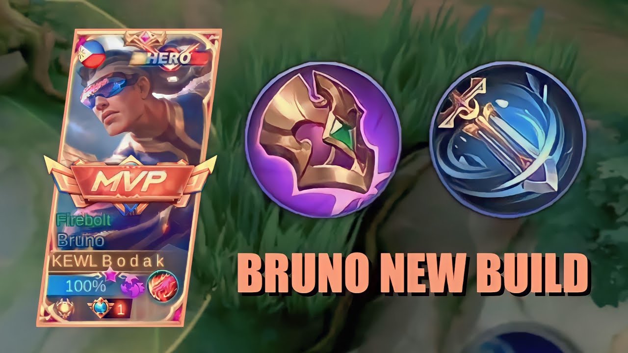 BRUNO NEW BUILD OUTPLAYED | BRUNO BEST BUILD AND EMBLEM - MLBB - YouTube
