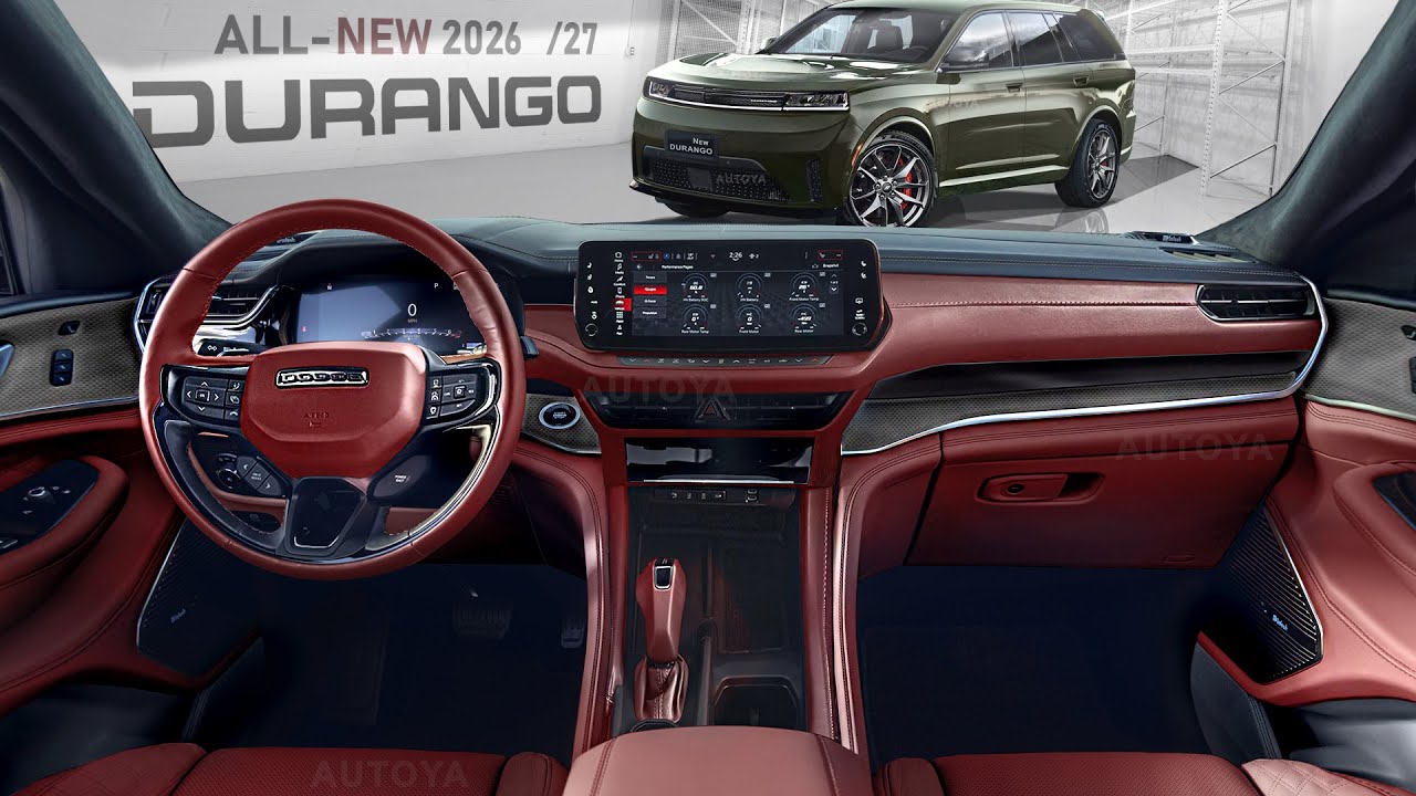 2027 Dodge Durango RT - NEXT GENERATION: Interior Preview - YouTube
