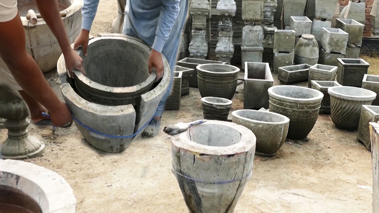 Flower Pot Making with Amazing Technique - YouTube