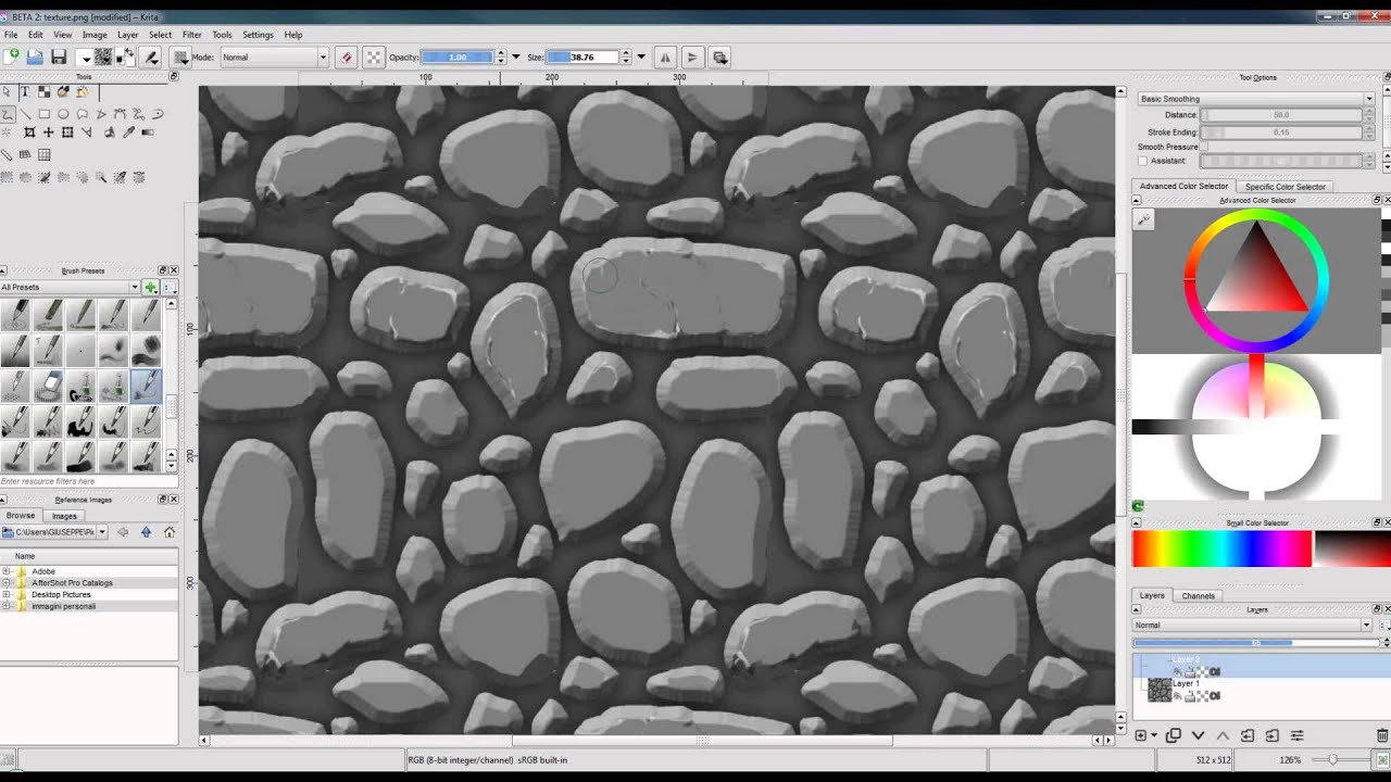 Hand Painted Stone texture - YouTube
