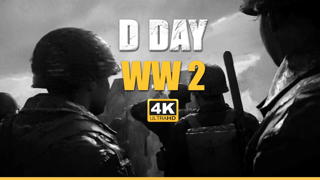 WW2 Shocking NORMANDY BEACH D-Day Footage in 4K | COD - YouTube
