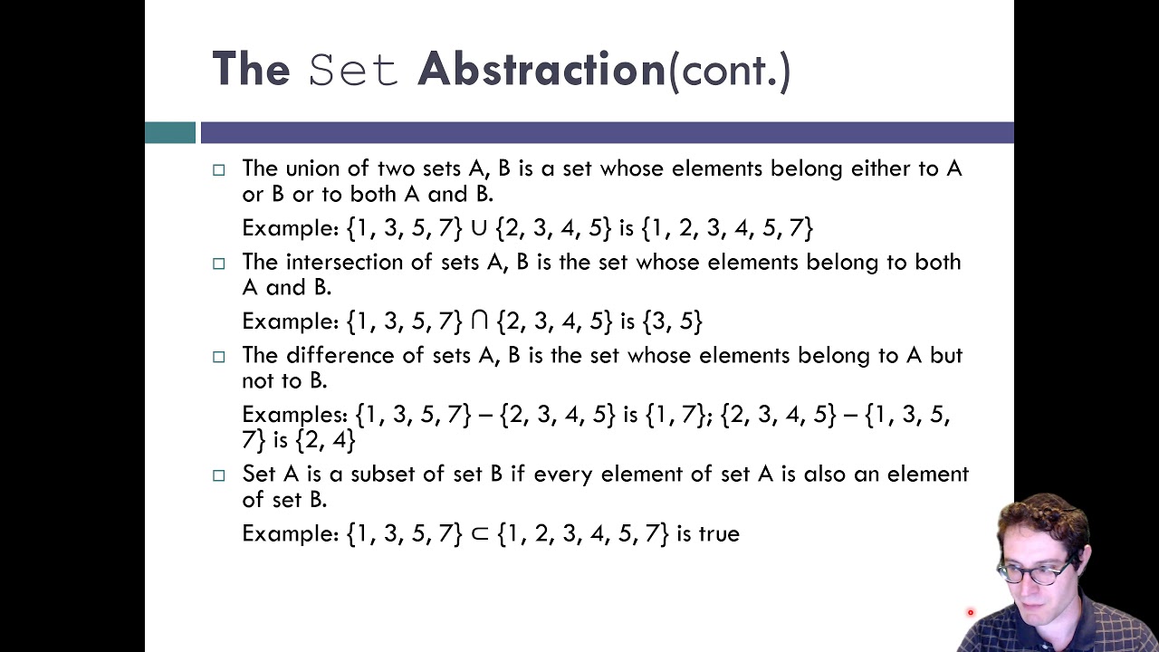 Set Operations - YouTube