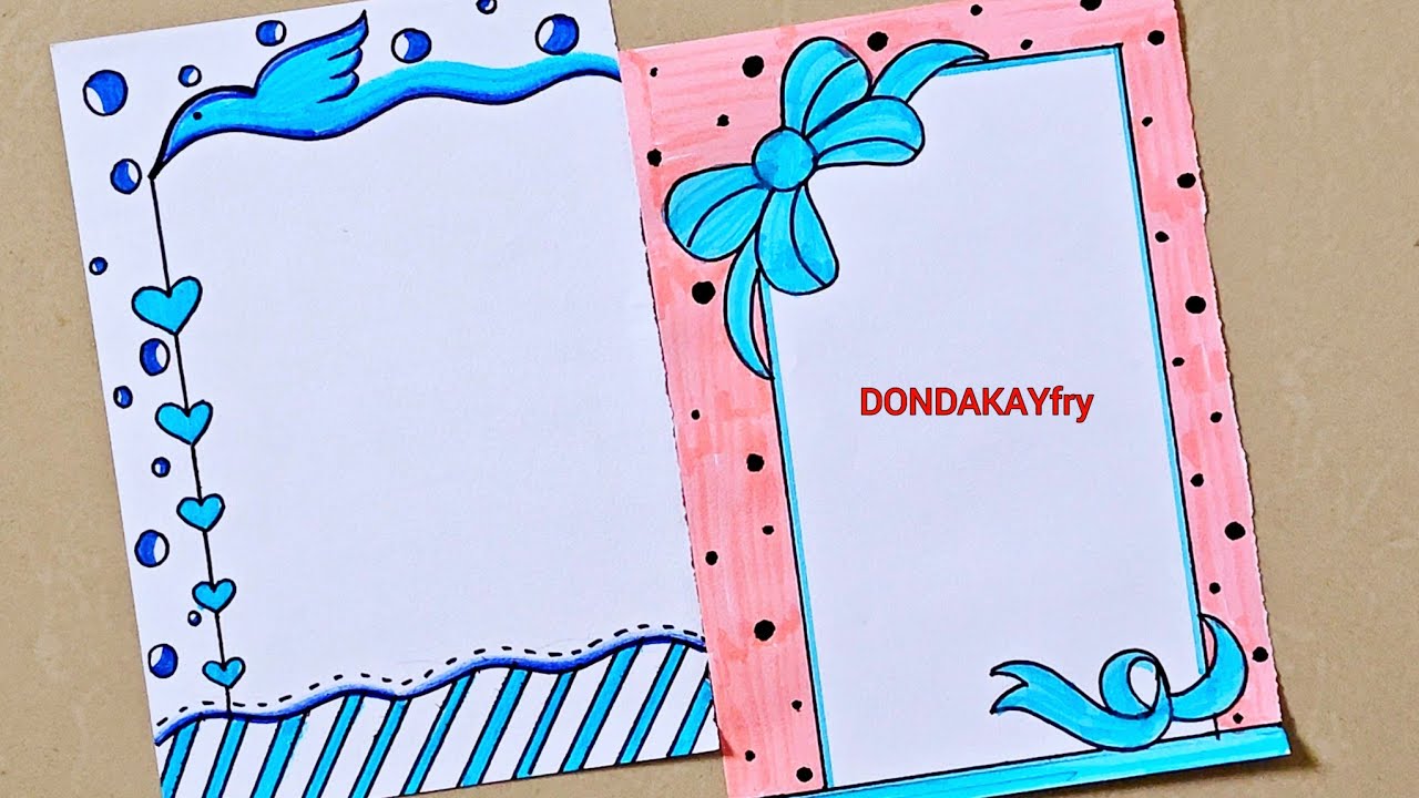 Project work border designs|Design borders|Front page border design ...