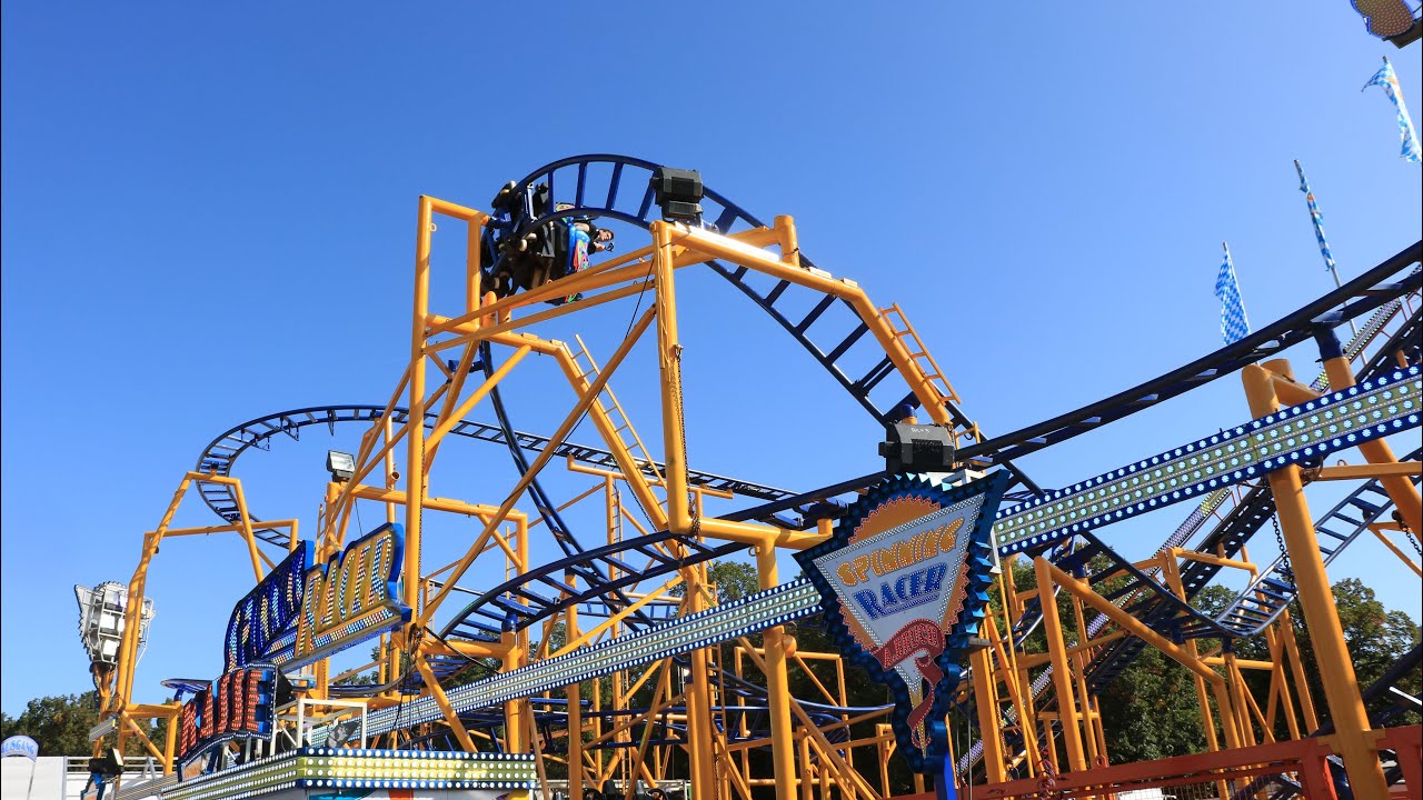 Wiesn-Neuheit: Spinning Racer Erstfahrt Oktoberfest 2019 (Onride) - YouTube