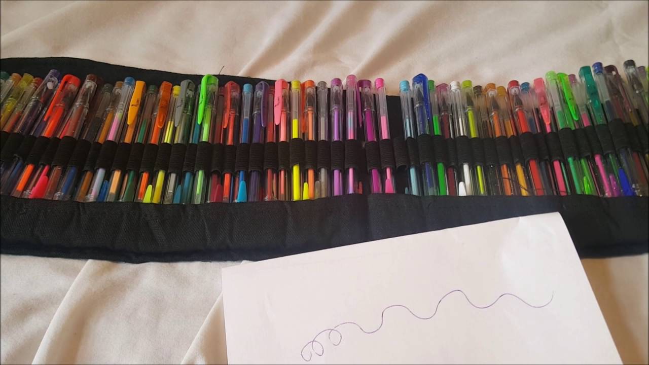 Fly Pen 60 Multi Colored Gel Pens Unboxing and Review - YouTube
