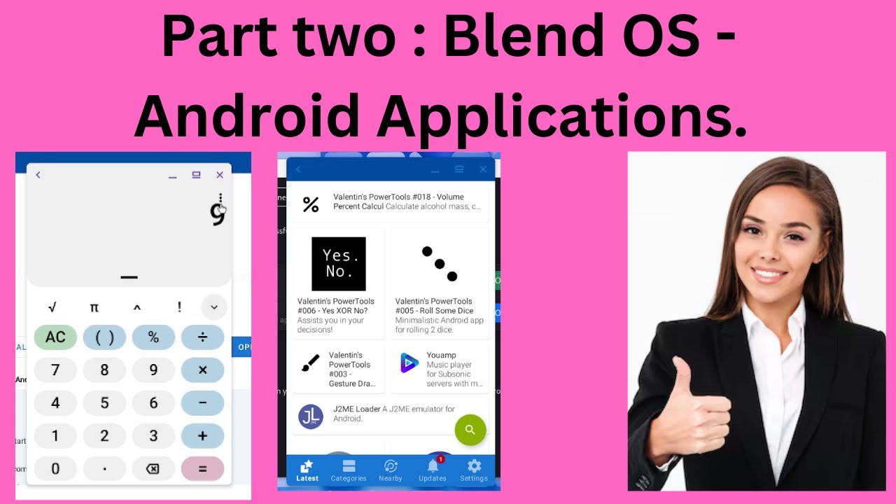 Part two : Blend OS - Android Applications. - YouTube