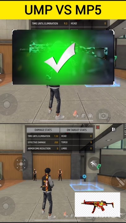 Ump vs mp5 | full comparision video on free fire - YouTube