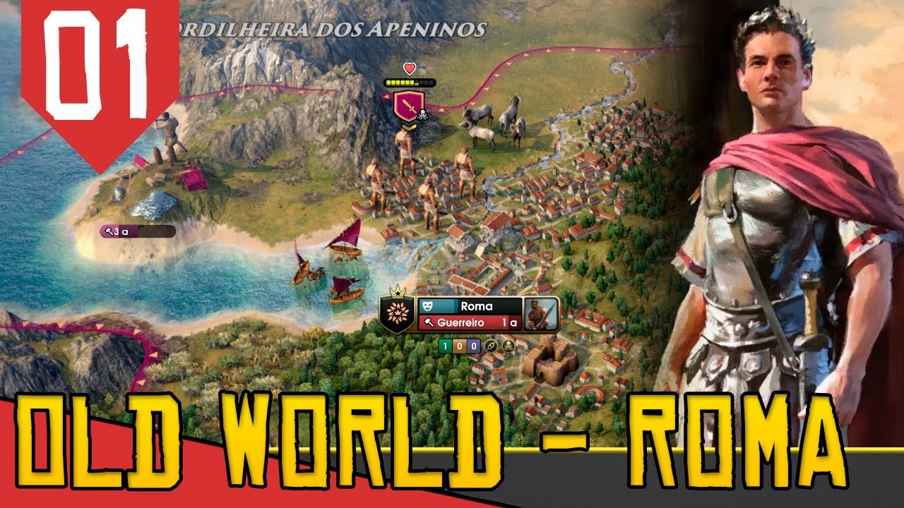 Melhor que CIVILIZATION? ROMA vai GUERREAR com Gauleses!- Old World ...