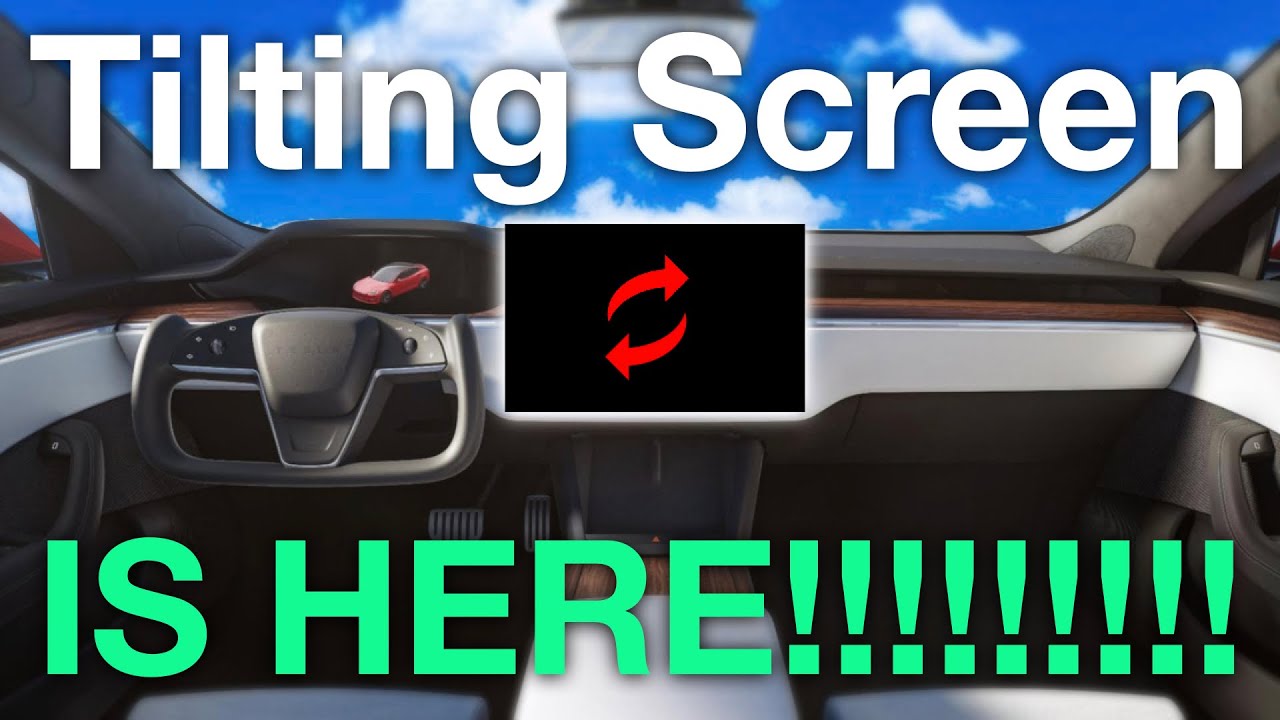 Model S Tilting Screen is HERE!!!!!!!!!!!!!!!!!!! - YouTube