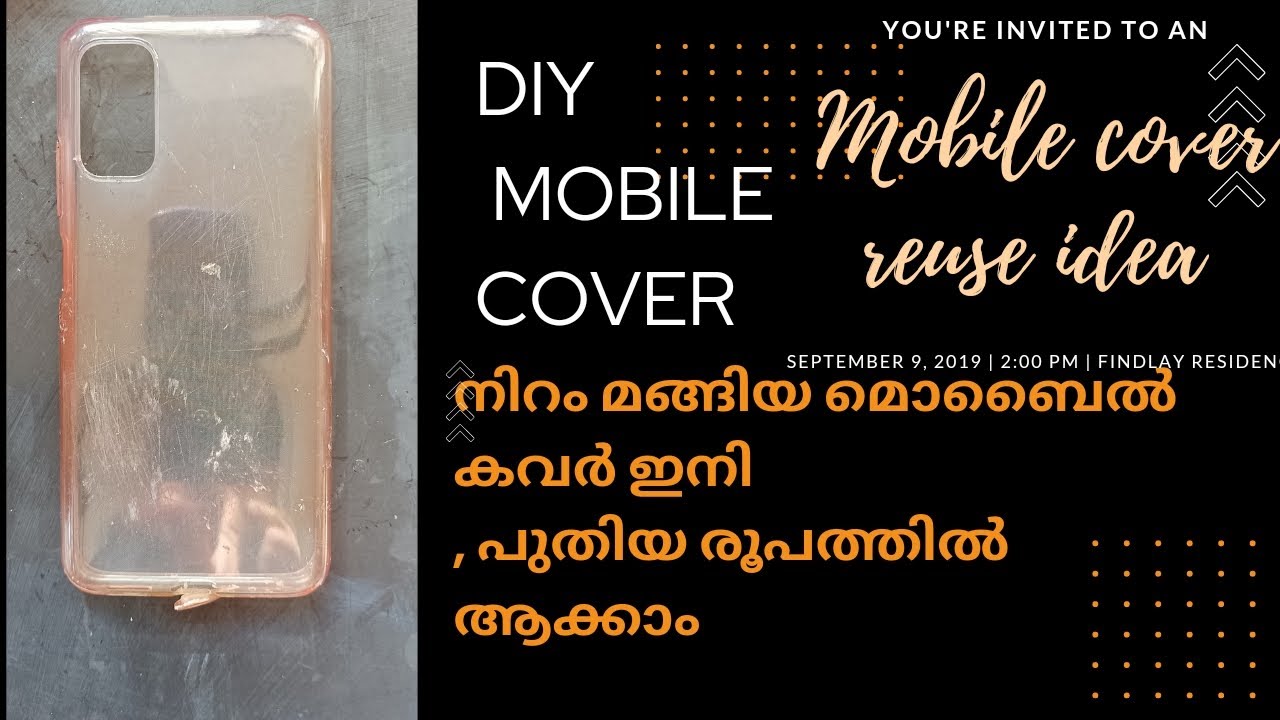 Diy mobile cover | mobile cover resue idea | satisfying art - YouTube