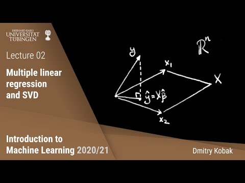 Introduction to Machine Learning - 02 - Multiple linear regression and ...
