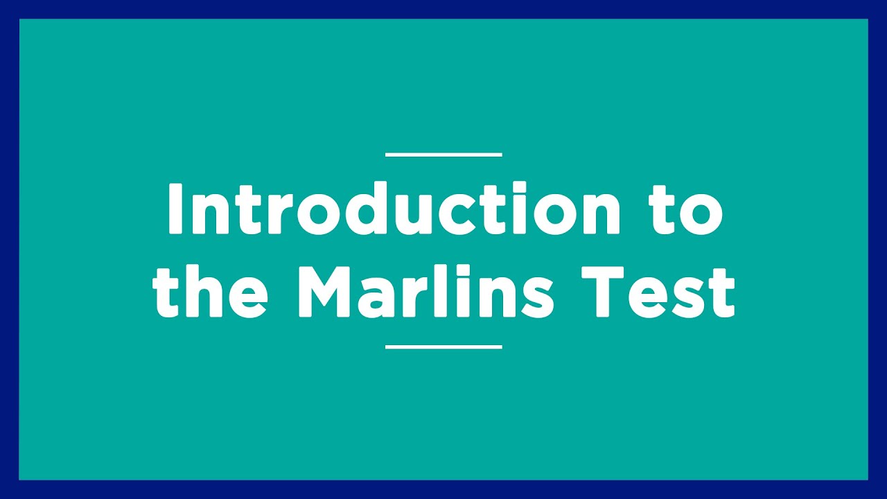 [Subbed] What is the Marlins Test? - YouTube