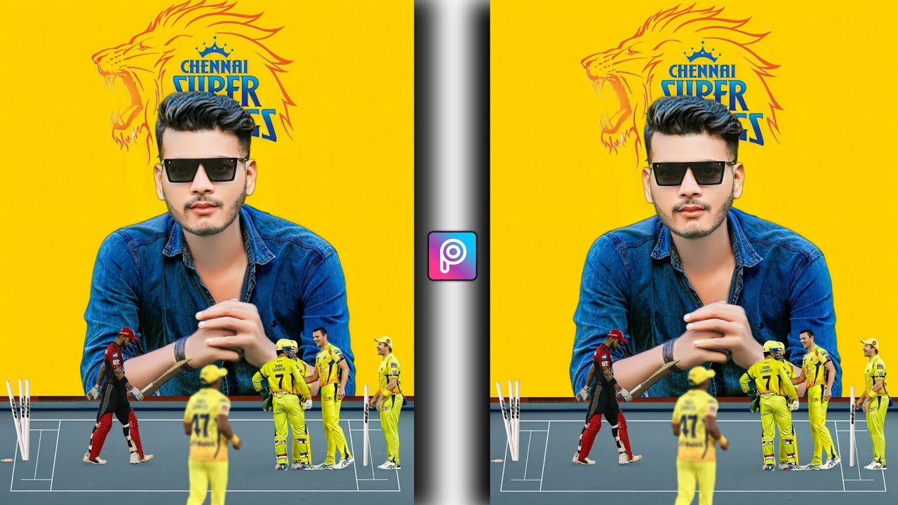 IPL New Photo Editing 2023 || CSK team photo editing || सबसे आसान है 🤫 ...