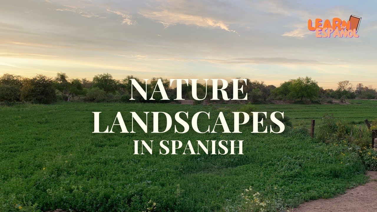 Landscapes VOCABULARY ⛰ in Spanish | Vocabulario de Paisajes en Español ...