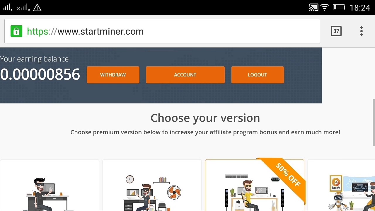 YATIRIMSIZ AYLIK 1 BTC KAZAN ! (STARTMINER) - YouTube