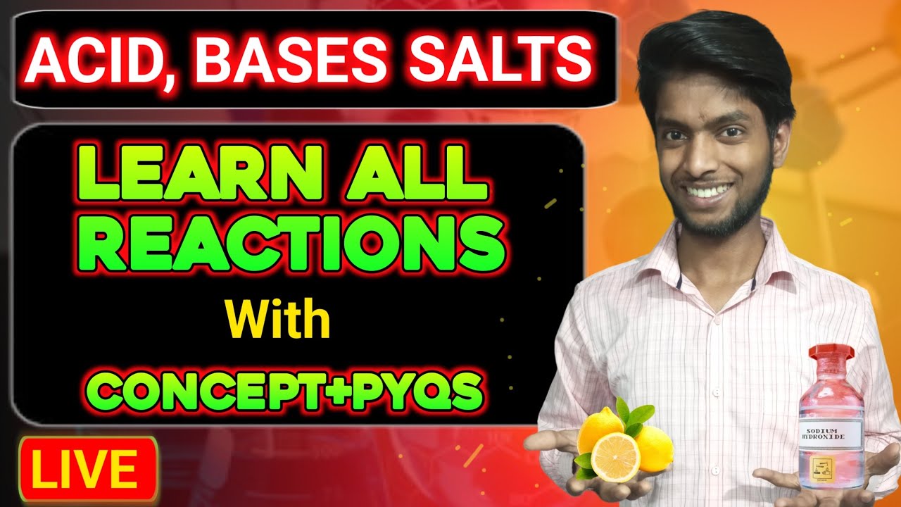 Learn Acid, Base & Salt Reactions Super Fast! 😮 | Board Exam Tricks ...