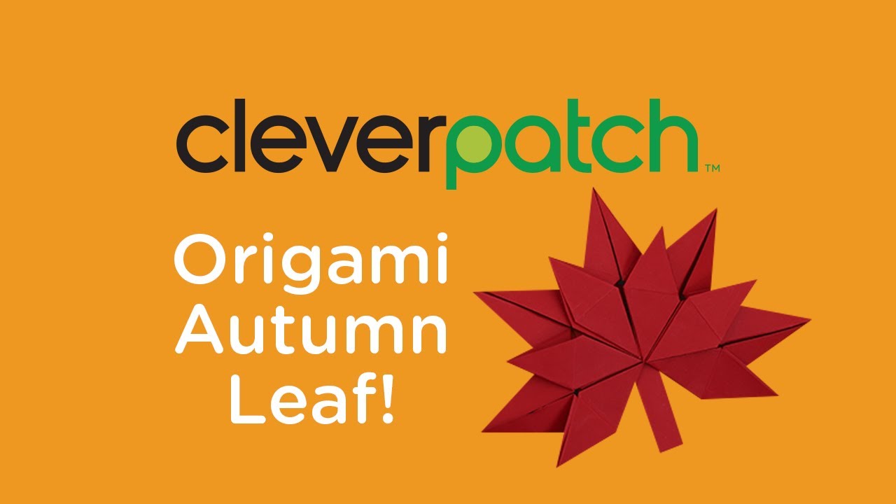 DIY/Craft Activity – Origami Autumn Leaf - YouTube