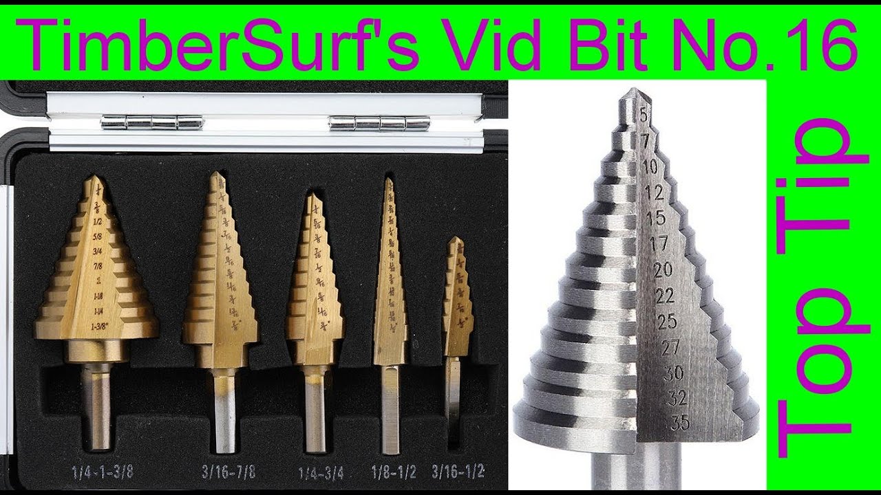 TimberSurf's Vid Bit No. 16 - Step drill alternative bit - YouTube