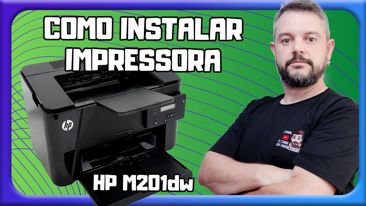 Como Instalar impressora no Windows 10 - Hp M201dw - YouTube