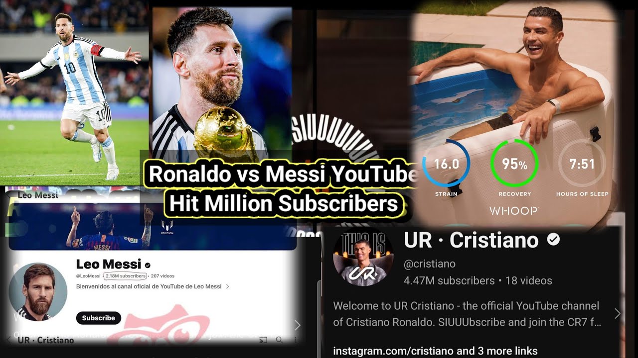 UR . Cristiano ‎@cristiano vs @LeoMessi Messi | YouTube channel Hit ...