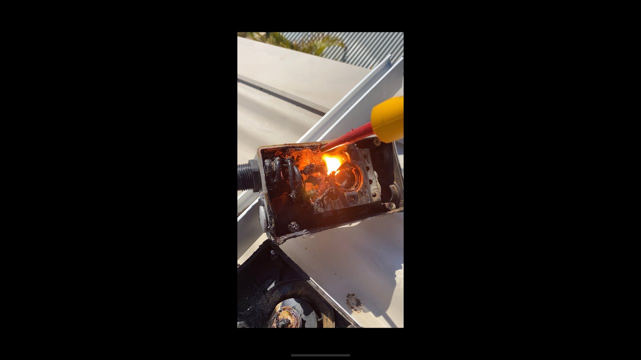 Solar Panel isolator catches fire. Perth solar system repairs ...