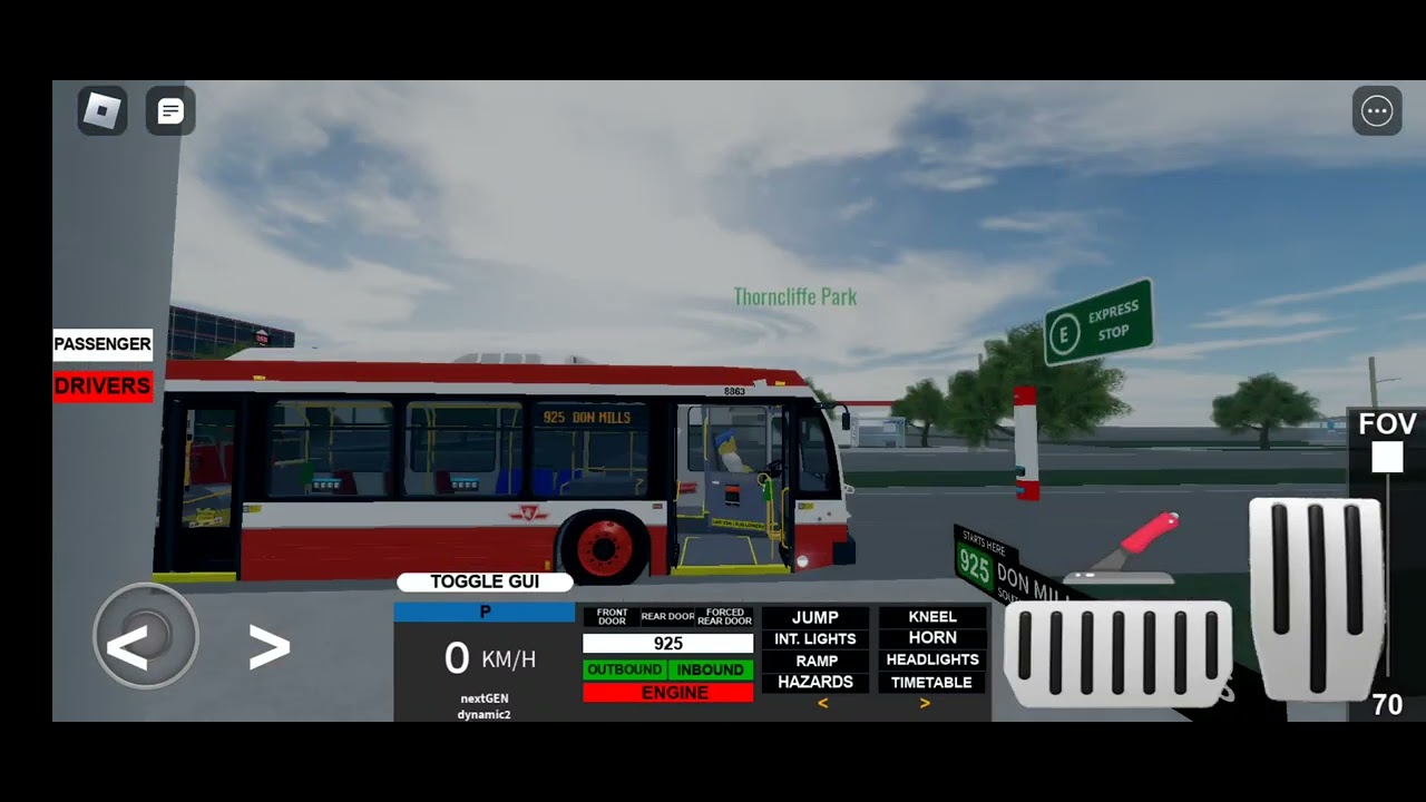 TTC Transit East York Division Route 925 Express Between Thorncliffe ...