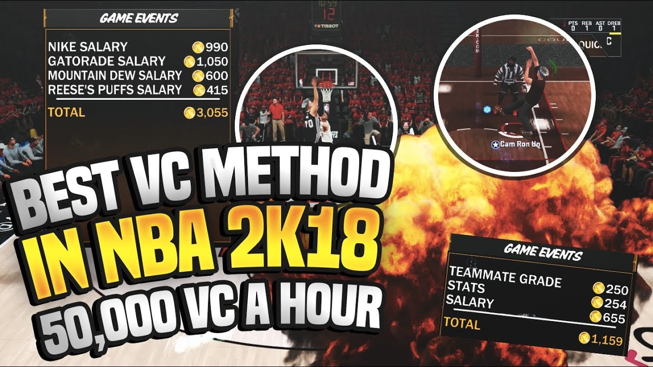 BEST VC METHOD IN NBA 2K18!?! NO GLITCH 50,00 VC A HOUR!?!?! - YouTube