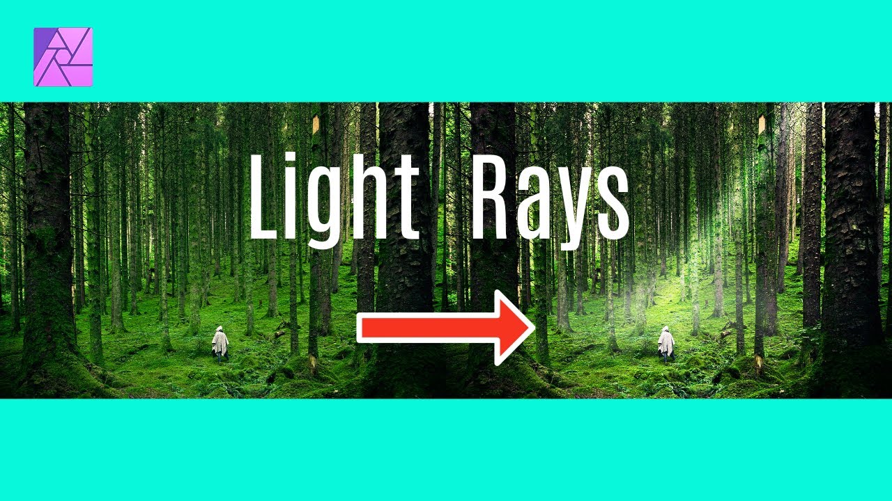 How to Create Light Rays in Affinity Photo - YouTube