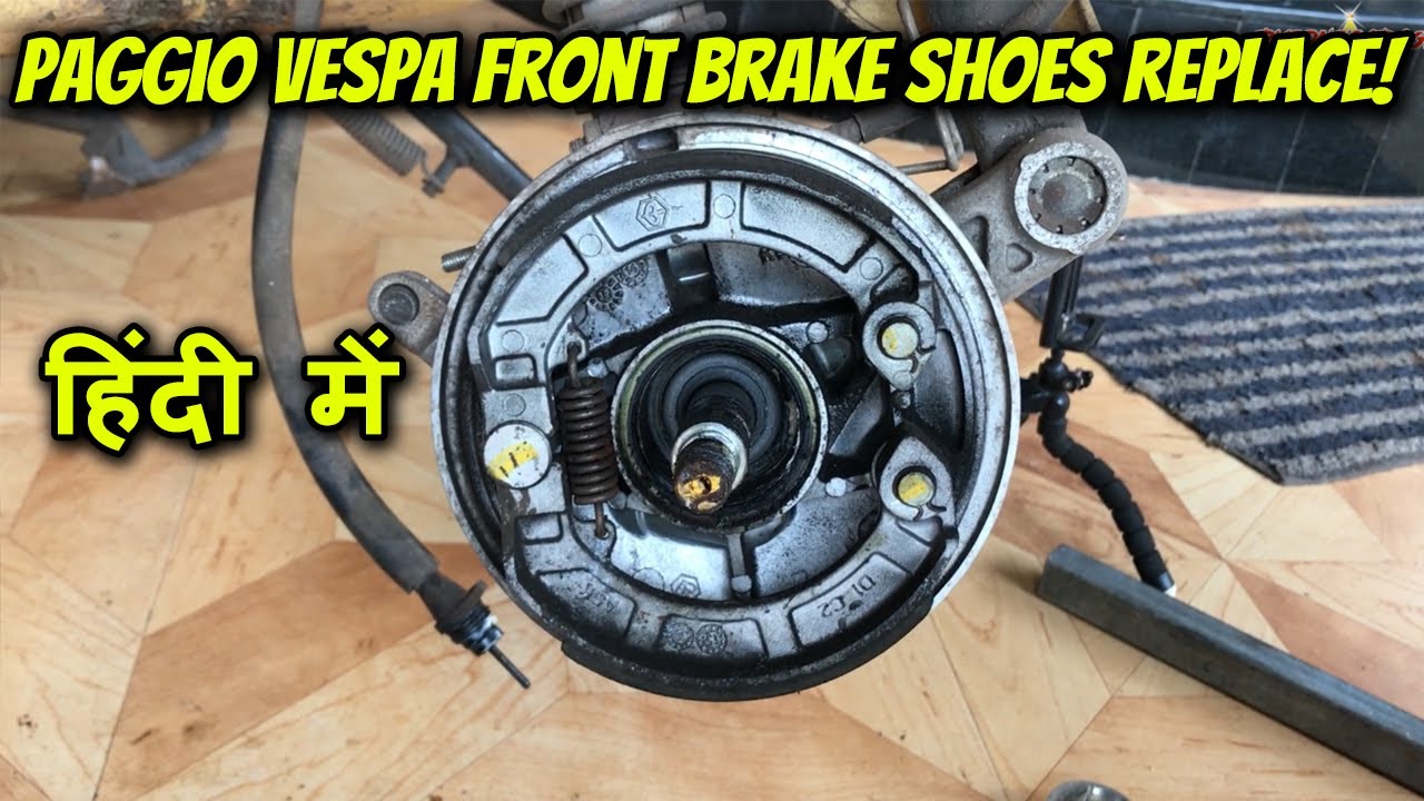 DIY: How to Replace Piaggio Vespa Front Brake Shoes | Step-by-Step ...