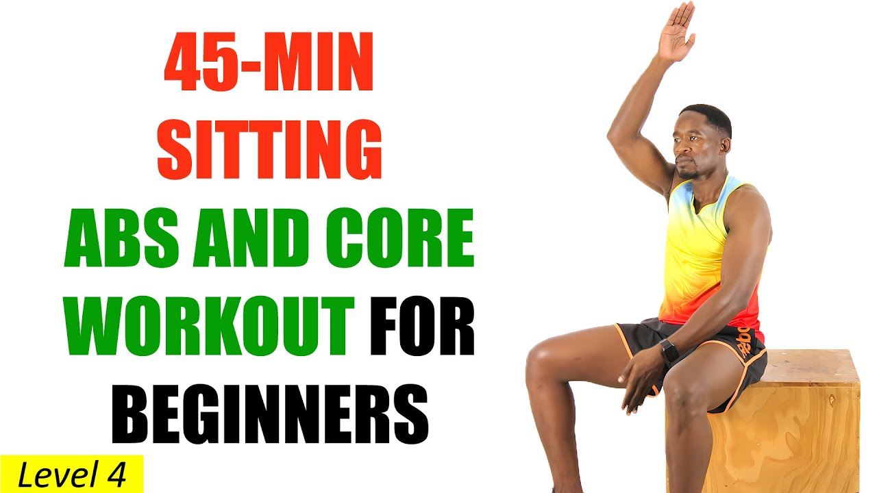 45-Minute Chair Workout for Abs and Core Strength - No Repeats - YouTube