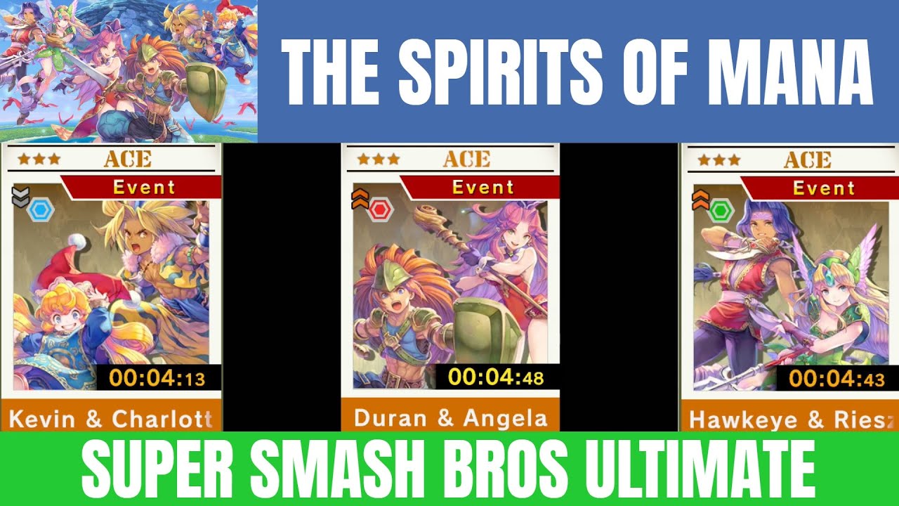 Super Smash Bros Ultimate Spirit Board Event The Spirits Of Mana! - YouTube