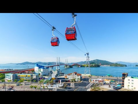 Sacheon Ocean Cable Car (사천바다케이블카) Korea's longest cable car - YouTube